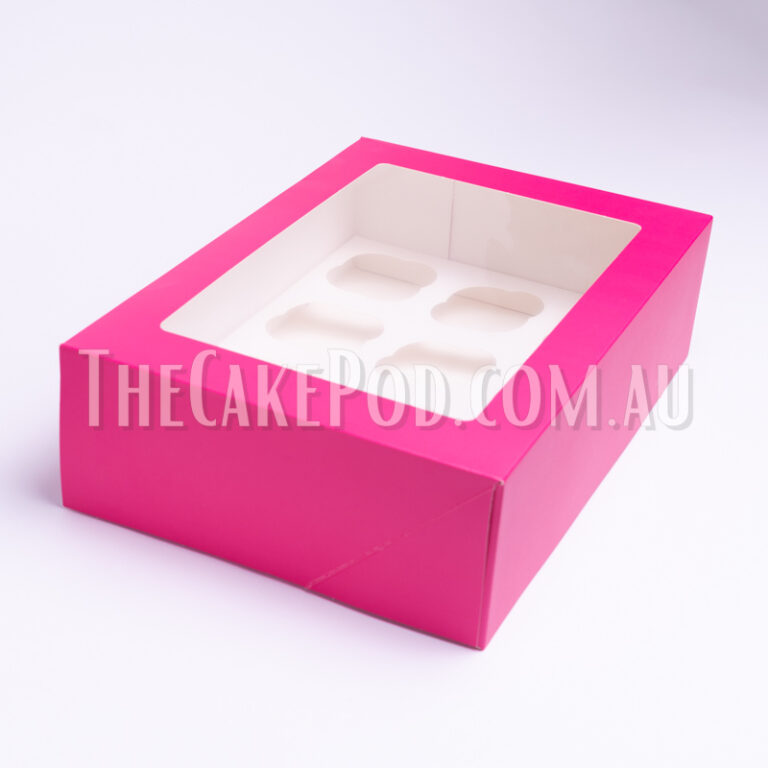 Cupcake Boxes Hot Pink Milk Carton The Cake Pod Wholesale