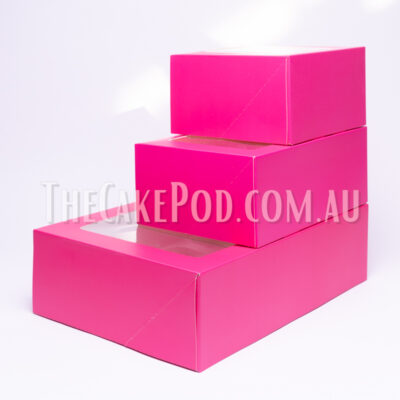 Cupcake Boxes Hot Pink Milk Carton The Cake Pod Wholesale