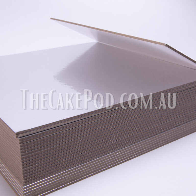 Cardboard Square Silver Cake Boards 25 Pack Wholesale