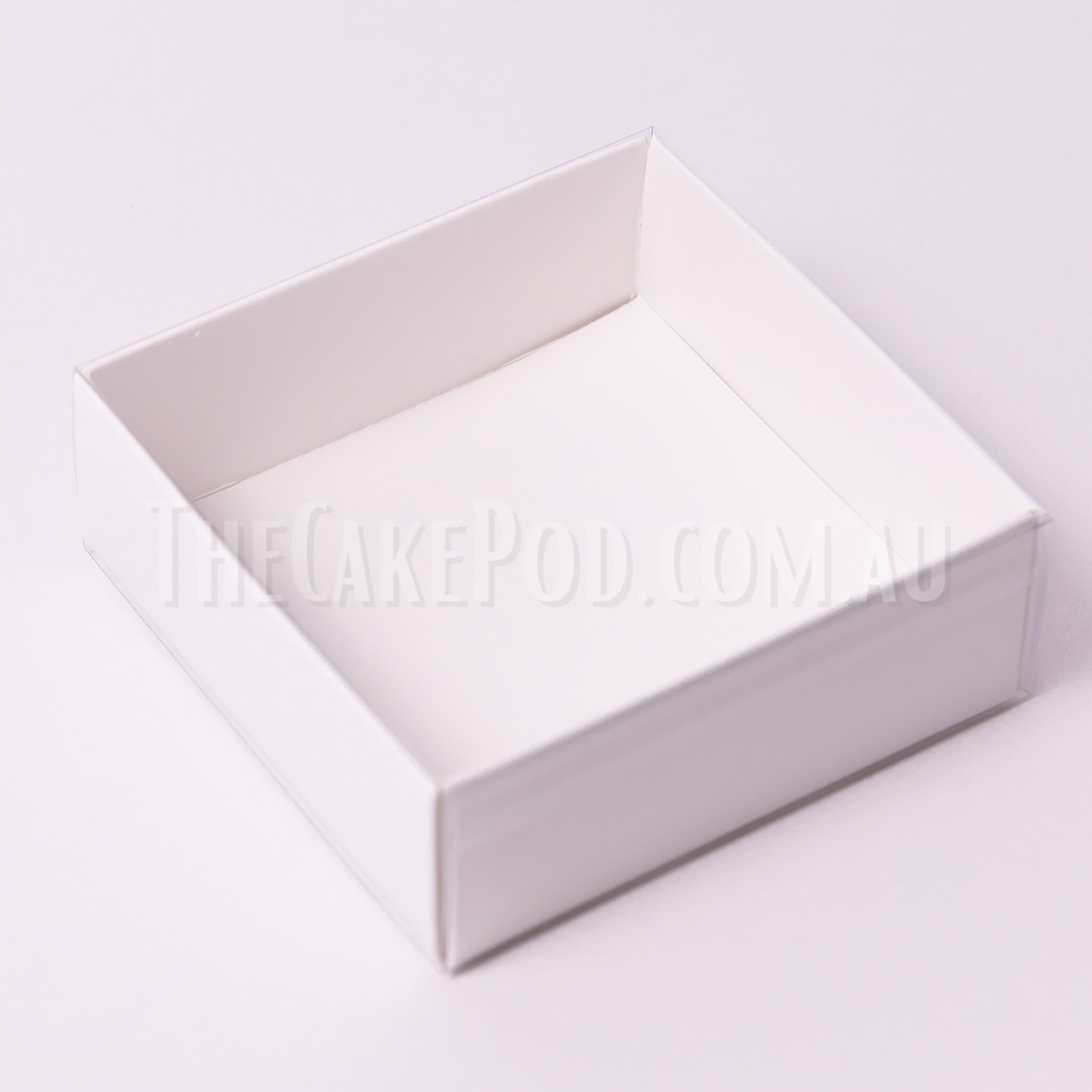 Box with White Clear Slide Lid Wholesale Australia