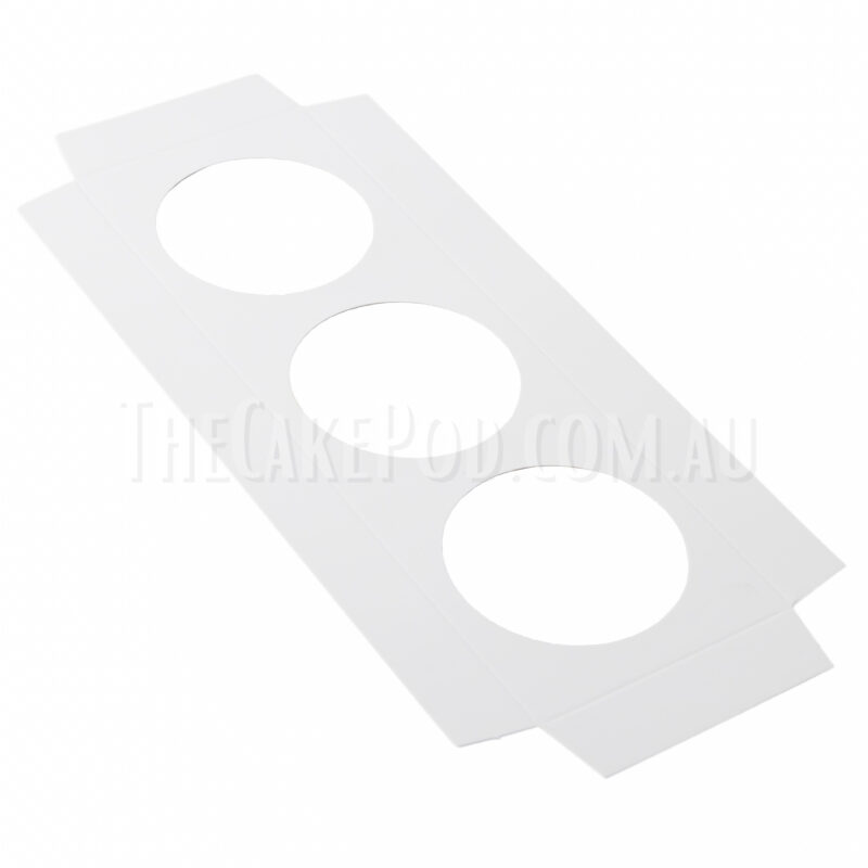 Bento box insert for 3 standard-size cupcakes