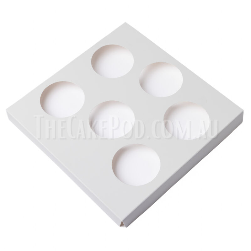 Bento box insert for 6 standard size cupcakes wholesale