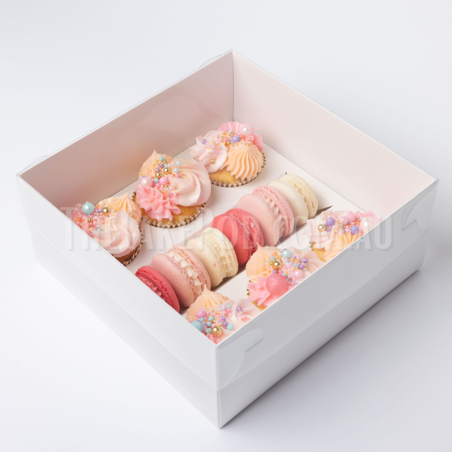 Bento Box 6 standard size cupcake insert with middle section