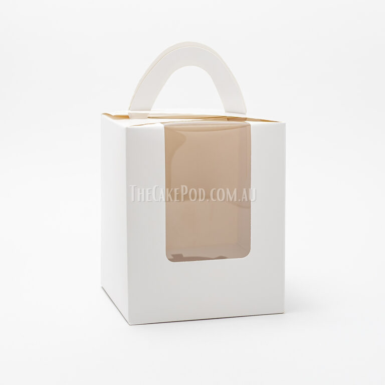 1 hole cupcake boxes w. carry handle - The Cake Pod